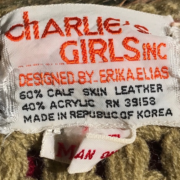 Vintage | Sweaters | Vintage 96s Crochet And Leather Patchwork Sweater ...